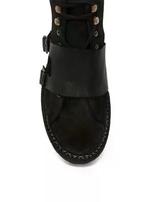 Guidi Buckle-strap Lace-up Boots