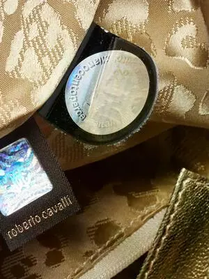 Roberto Cavalli Monogram Canvas Tote Bag