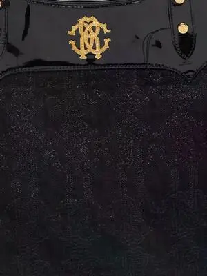 Roberto Cavalli Monogram Canvas Tote Bag