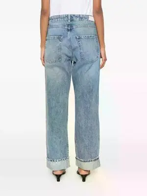 ICON DENIM LOS ANGELES Faded Turn-up Jeans