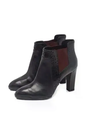 TOD'S Perforated Leather Ankle Boots