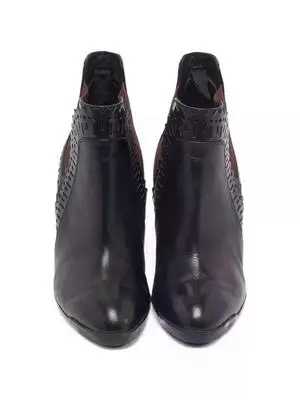 TOD'S Perforated Leather Ankle Boots