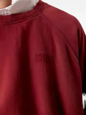 American Vintage Logo-print Raglan-sleeve Sweatshirt