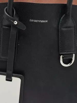 Emporio Armani Asv Icon Regenerated Curved Tote Bag