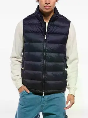Brunello Cucinelli Quilted Gilet - Blue