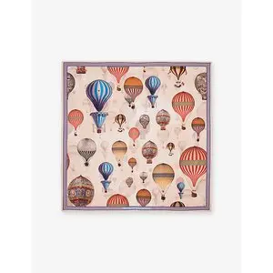 ASPINAL OF LONDON Up Up & Away Silk Scarf Neutral