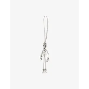 Zadig&Voltaire Skull Leather Keyring - Silver