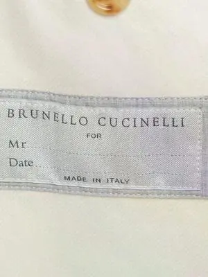 Brunello Cucinelli Single-breasted Notch-lapel Blazer - White