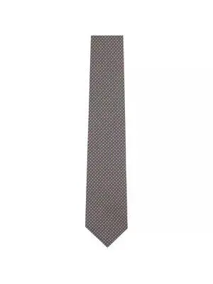 Corneliani Geometric-pattern Tie - Blue