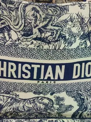 Dior Medium Book Embroidered Tote Bag