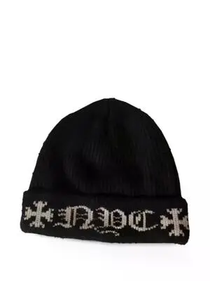 Chrome Hearts Big Daddy Beanie Hat - Black