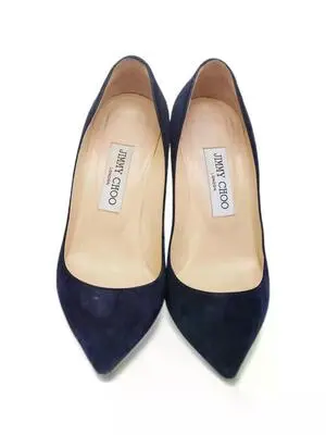 JIMMY CHOO Romy Suede Pointed-toe Pumps