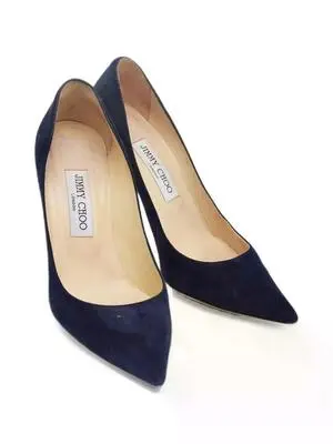 JIMMY CHOO Romy Suede Pointed-toe Pumps