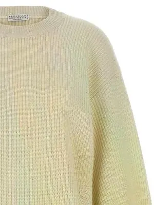 Brunello Cucinelli Sequin-embellished Ribbed-knit Sweater