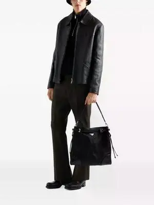 Prada Bonnie Re-nylon And Leather Shoulder Bag