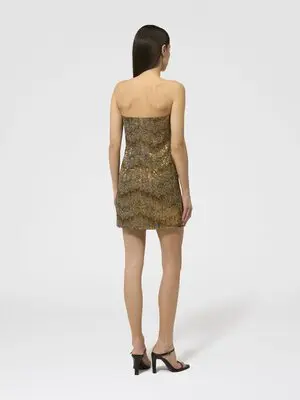 Missoni Sleeveless Mini Dress In Lamé Viscose