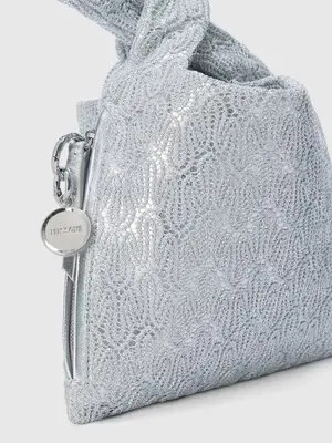 Missoni Handbag In Leather And Viscose - Silver