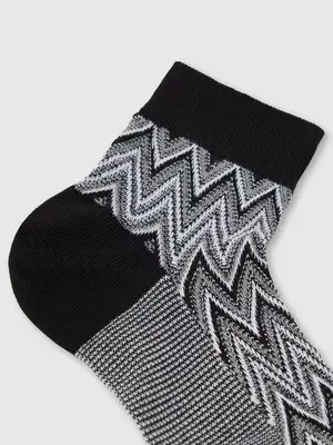 Missoni Lamé Cotton-blend Ankle Socks