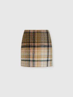 Missoni Pure Wool Mini Skirt With Textured Workmanship - Multicoloured