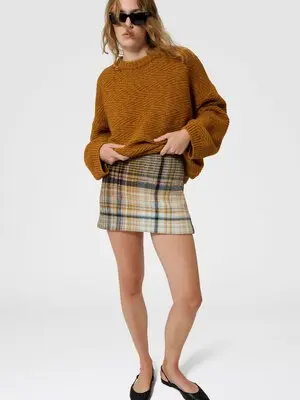 Missoni Pure Wool Mini Skirt With Textured Workmanship