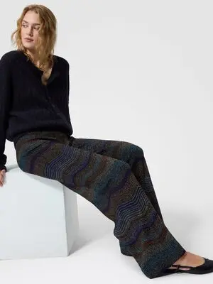 Missoni Palazzo Trousers With Wave Motif
