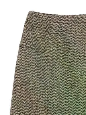 Paul Smith Herringbone-weave Wool Mini Skirt