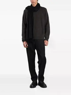 GREYED Ribbed-knit Raglan-sleeve Sweater