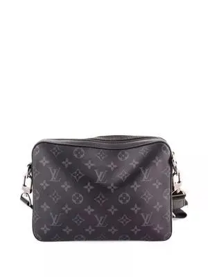 LOUIS VUITTON Trio Messenger Bag Reverse Monogram Eclipse Canvas Crossbody Bag - Black
