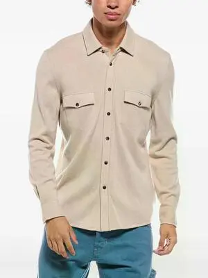 Brunello Cucinelli Buttoned Flap-pocket Shirt - Neutrals