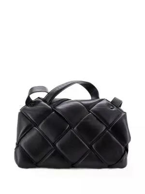 Bottega Veneta Top Handle Padded Maxi Intrecciato Leather Shoulder Bag