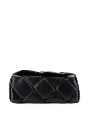 Bottega Veneta Top Handle Padded Maxi Intrecciato Leather Shoulder Bag