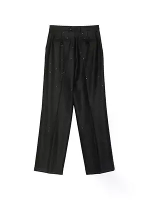 MANUEL RITZ Sequin-embellished Pinstripe Trousers