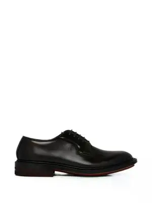 FABI Logo-debossed Derby Shoes - Black