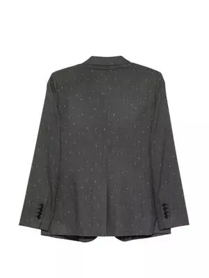 MANUEL RITZ Herringbone-pattern Glitter-effect Blazer