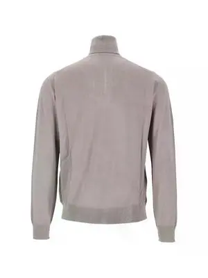 Alpha Studio Roll-neck Wool Sweater - Grey
