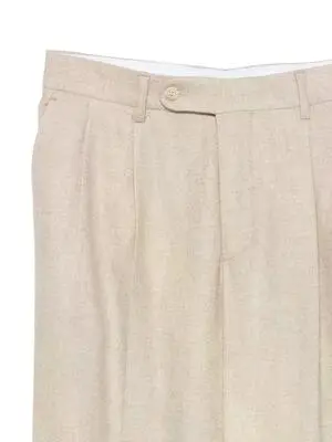 MANUEL RITZ Double-pleated Twill Trousers