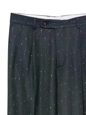 MANUEL RITZ Pinstriped Pleated Trousers