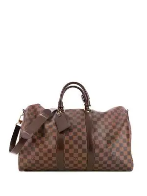 LOUIS VUITTON Keepall Bandouliere Bag Damier 45 Travel Bag - Brown