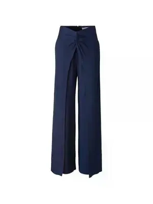 Silvia Tcherassi Twist-detail Wide-leg Trousers - Blue