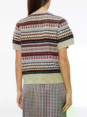 Munthe Fair Isle Short-sleeve Cardigan
