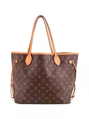 LOUIS VUITTON Neverfull Nm Monogram Canvas Mm Tote Bag - Brown