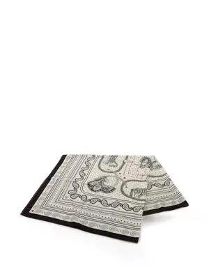 Hermès 2020 Grand Apparat Bandana Scarf - Neutrals