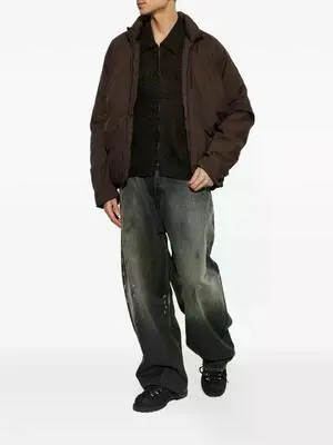 POST ARCHIVE FACTION Zip-up Collared Cardigan