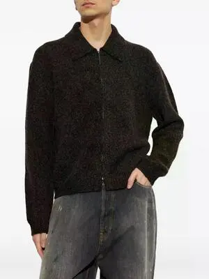 POST ARCHIVE FACTION Zip-up Collared Cardigan
