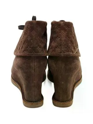 LOUIS VUITTON Fauvist Embossed Ankle Boots
