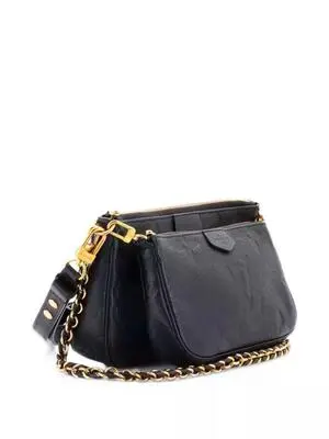 LOUIS VUITTON Multi Pochette Accessoires Monogram Empreinte Giant Crossbody Bag - Black