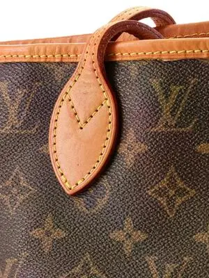 LOUIS VUITTON Neverfull Nm Monogram Canvas Mm Tote Bag - Brown