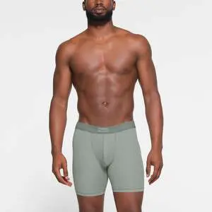 SKIMS 5" Boxer Brief 3 Pack | Grey | | Cotton - Stone Multi
