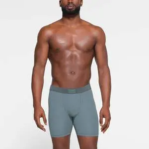 SKIMS 5" Boxer Brief 3 Pack | Grey | | Cotton - Stone Multi