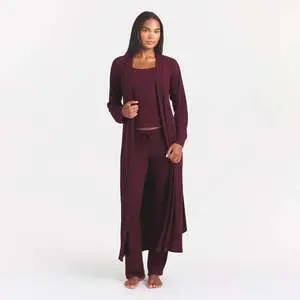 SKIMS Long Robe | Red | | Soft Lounge
